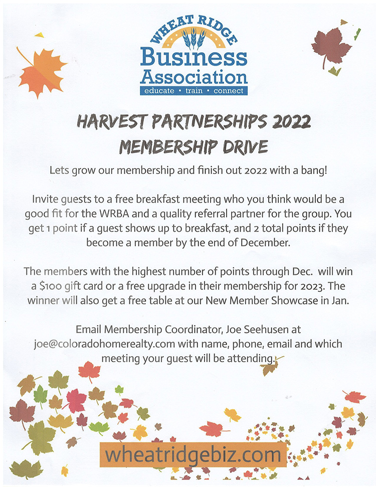Upcoming Events – Wheat Ridge Business Association Colorado